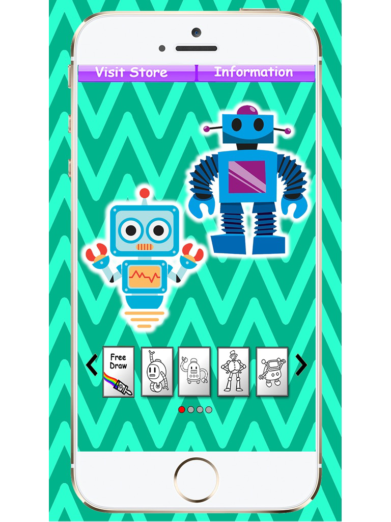 Coloring Book Robots for iOS (iPhone/iPad) - Free Download at AppPure