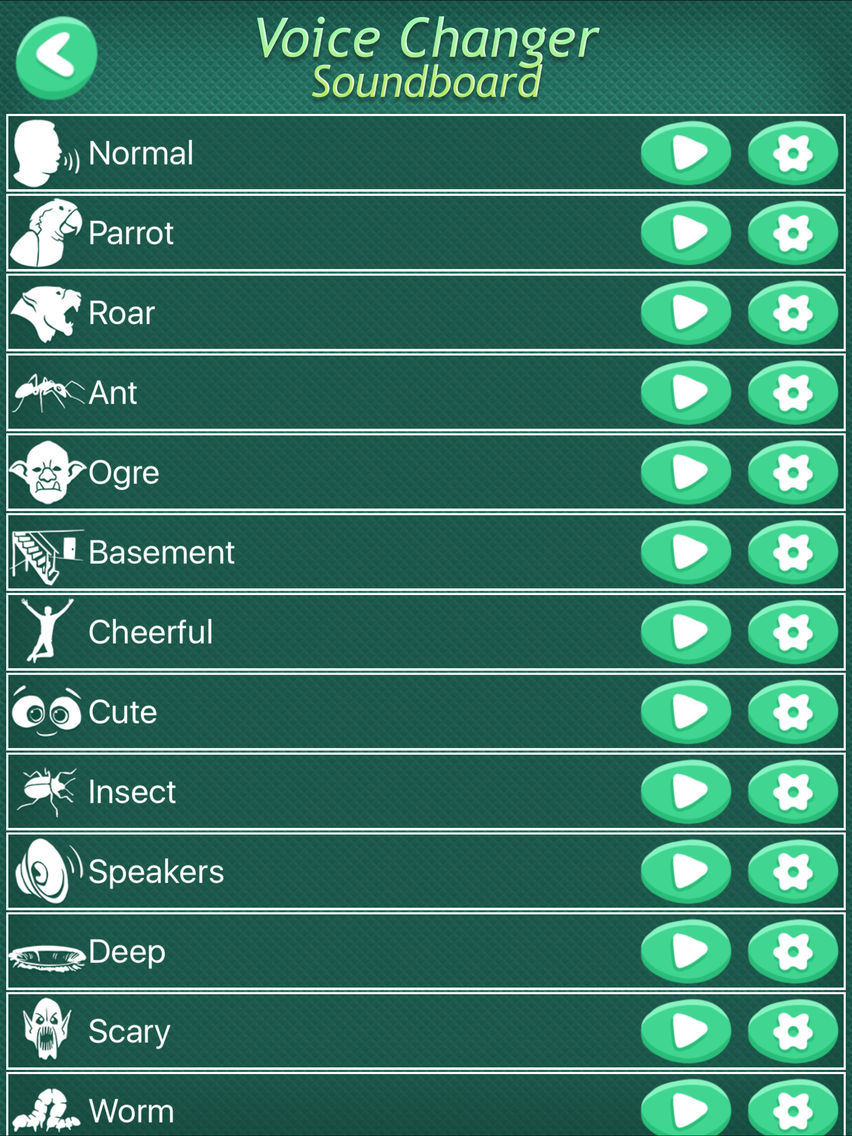 iOS(iPhone/iPad)용 Voice Changer Soundboard Speech Recorder & Player ...