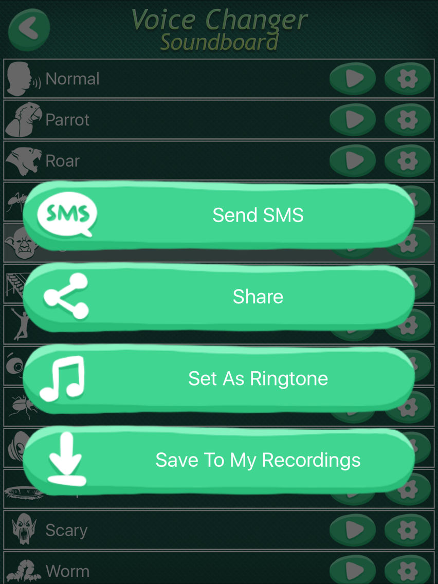 iOS(iPhone/iPad)용 Voice Changer Soundboard Speech Recorder & Player ...