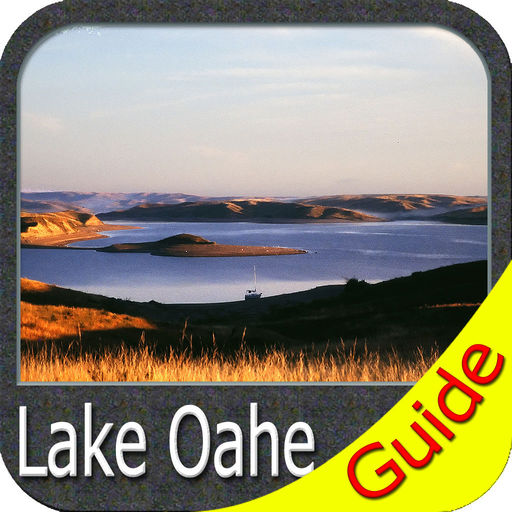 Lake Oahe - Dakota GPS fishing chart & map offline for iOS (iPhone ...