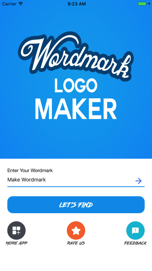 Wordmark Logo Maker for iOS (iPhone) Latest Version at $2.99 on AppPure