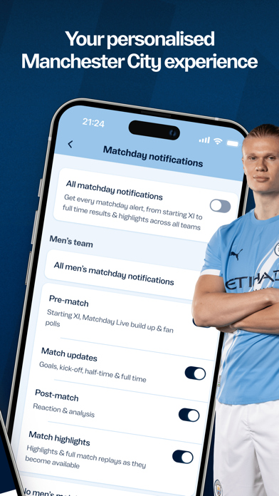 Manchester City Official App for iOS (iPhone) - Free Download at AppPure