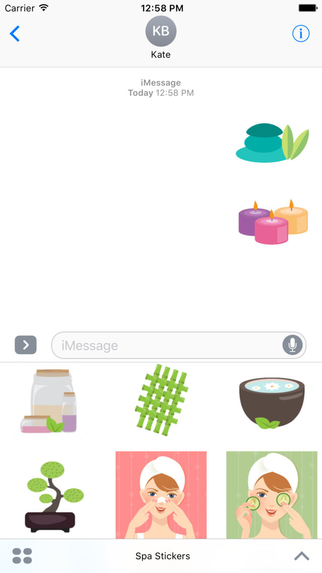 Spa Stickers For iMessage for iOS (iPhone/iPad) Latest Version at $0.99 ...
