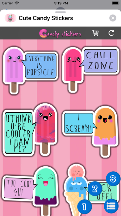 Cute Candy Stickers for iOS (iPhone/iPad/iPod touch) - Free Download at ...