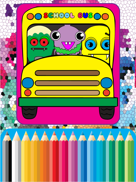 Laden Sie My ABC Cartoon School Bus Coloring Games for Kids für iOS ...