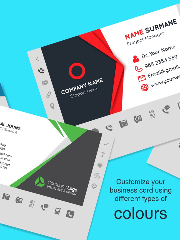 Business Cards Creator + Maker for iOS (iPhone/iPad/iPod touch) - Free ...