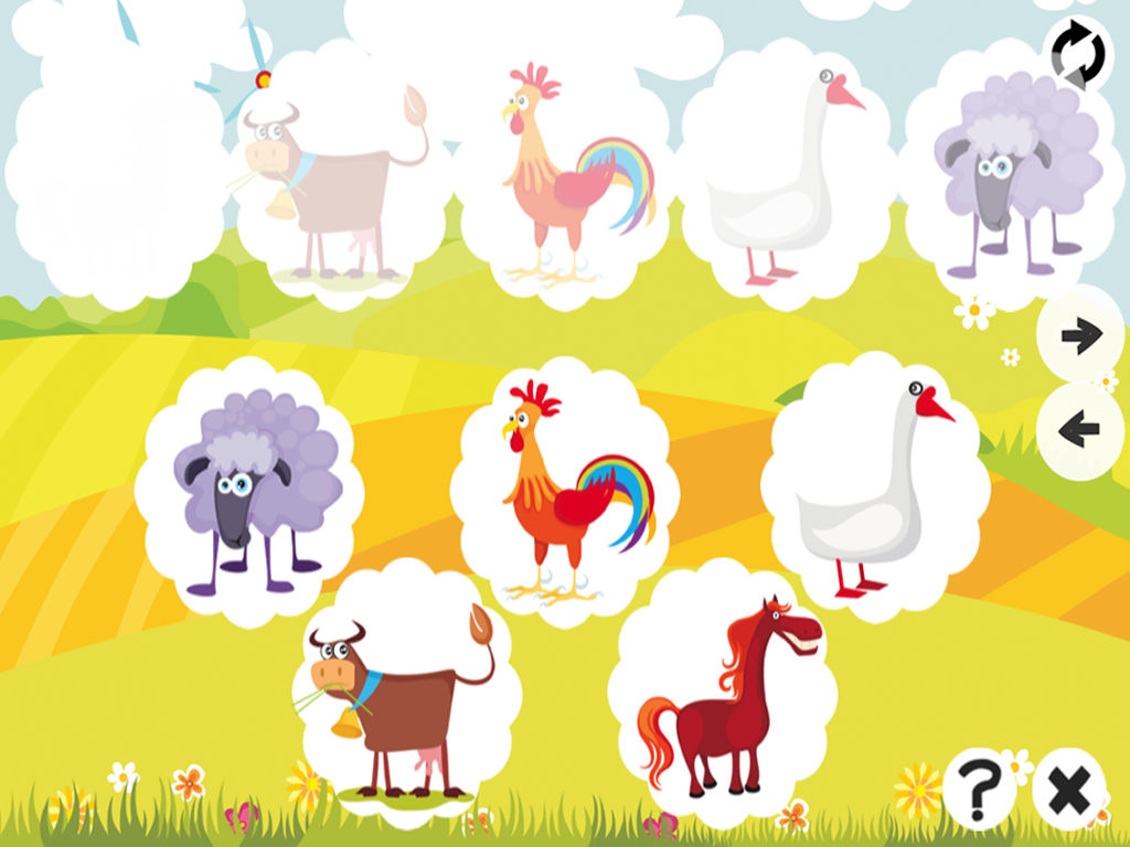 Animal Memorize! Learning and concentration game for children with farm ...