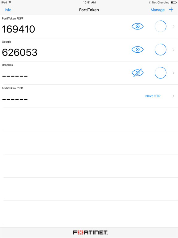 FortiToken Mobile for iOS (iPhone/iPad/iPod touch) - Free Download at ...