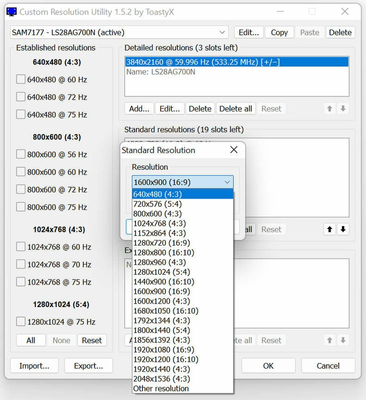 Custom Resolution Utility (CRU) for PC Windows 1.5.3 Download
