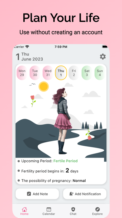 Mia Period & Cycles Tracker for iOS (iPhone/iPod touch) - Free Download at AppPure
