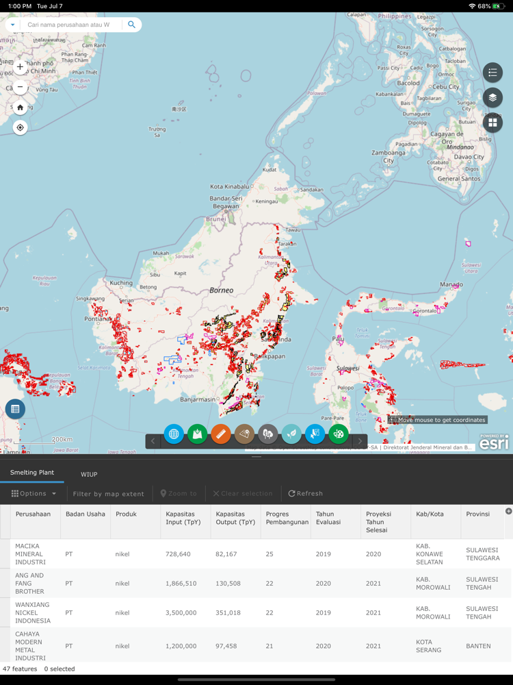 Minerba One Map Indonesia for iOS (iPhone/iPad) - Free Download at AppPure