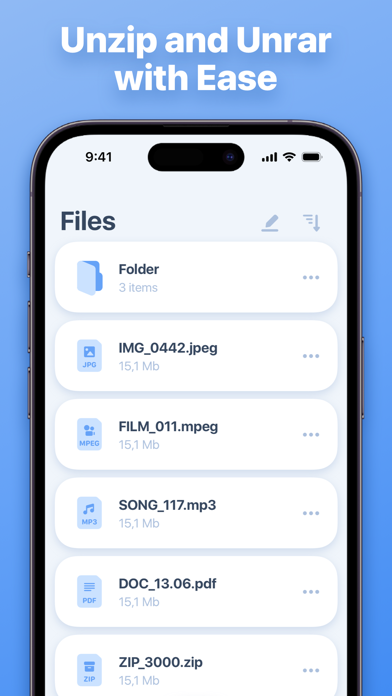 Zip And Rar Opener Unzip Files For Ios Iphone Ipod Touch Free