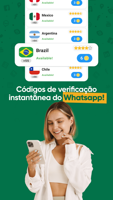 Números virtuais SMS GetCode para iOS (iPhone/iPod touch) - Baixar Grátis no AppPure
