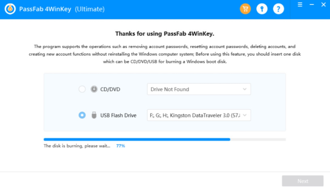 PassFab 4WinKey for PC Windows 2.4.0.16 Download