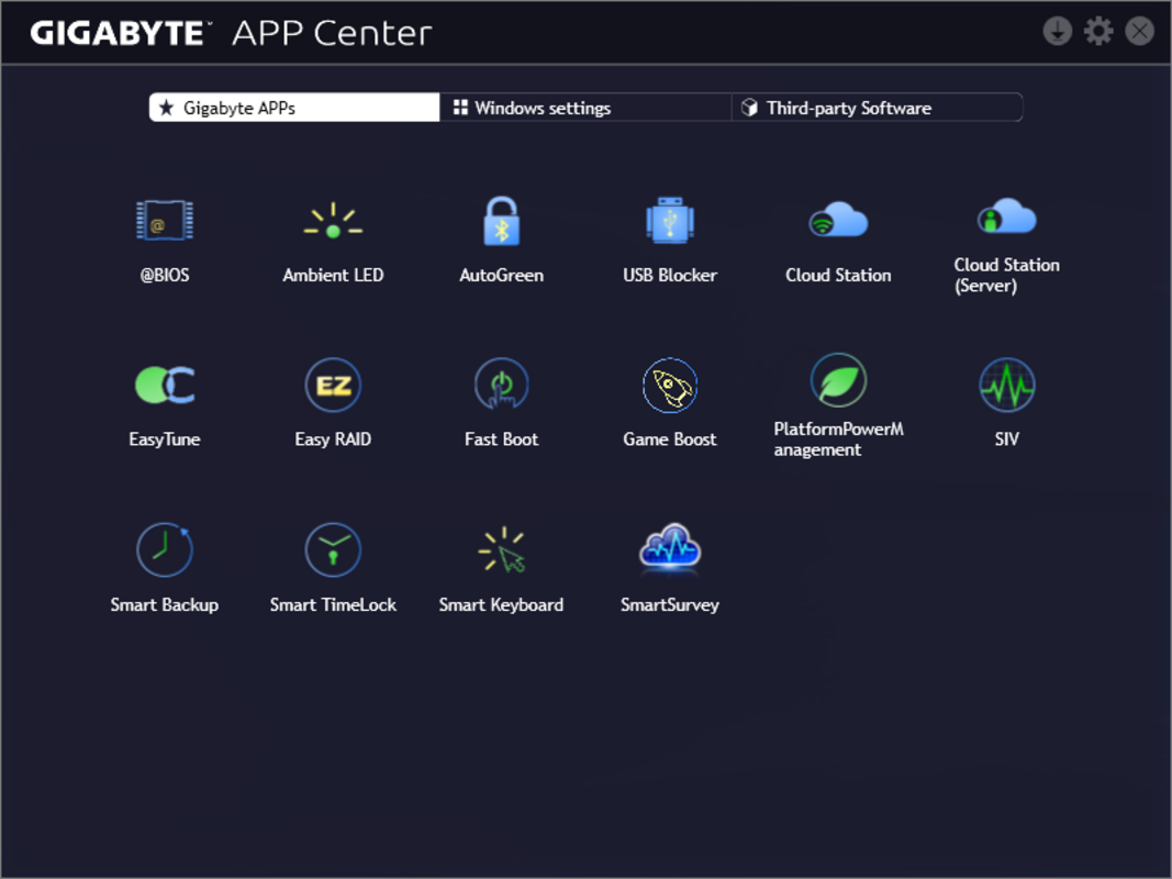 Download Gigabyte App Center Latest B24.0315.1 for Windows PC