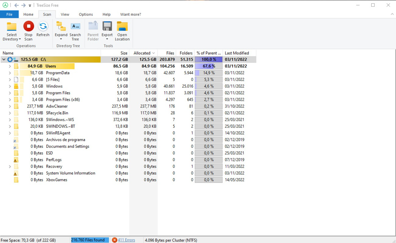 TreeSize for PC Windows 4.7.3 Download