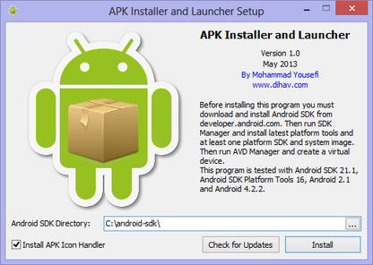 APK Installer and Launcher for PC Windows 1.0 Download