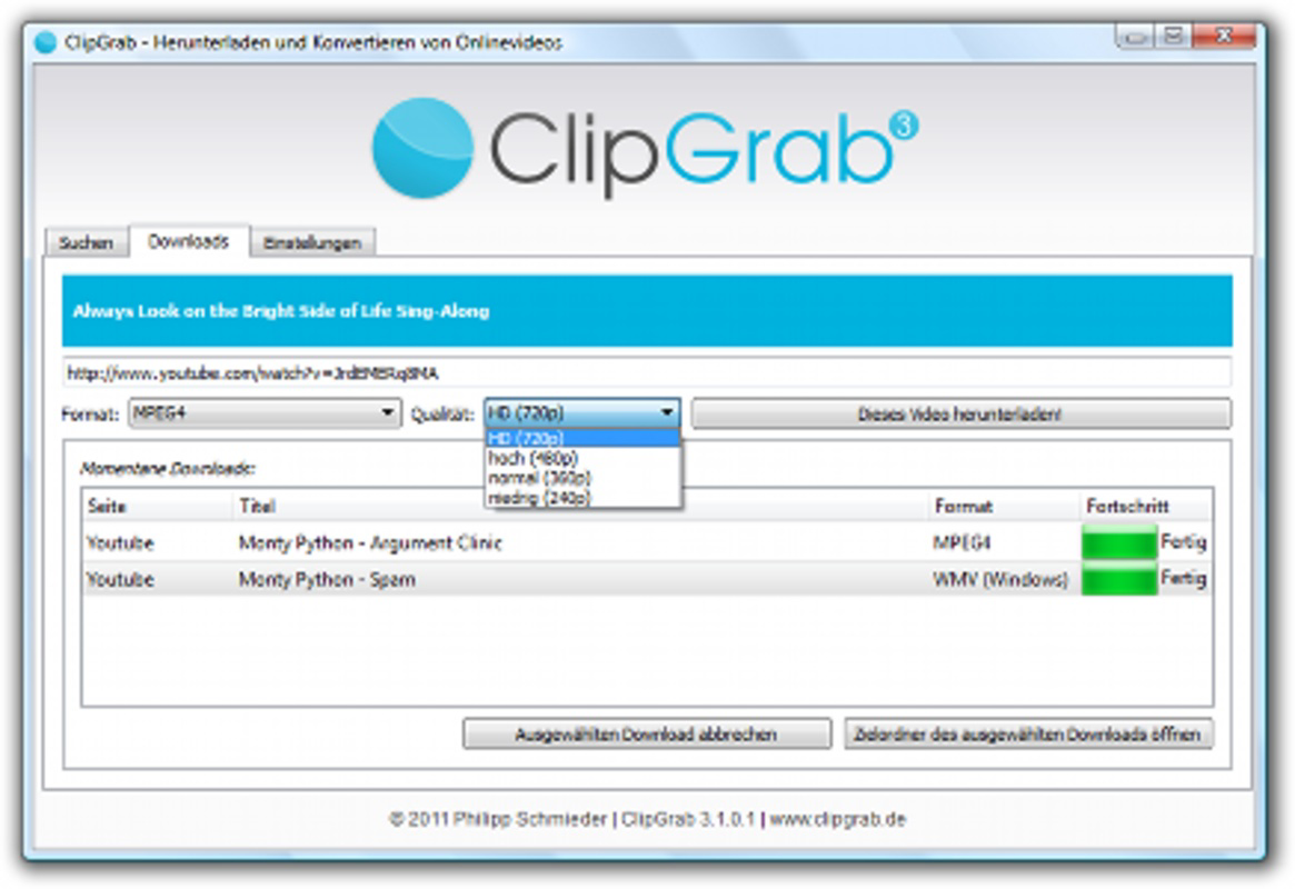 Download ClipGrab Latest 3.9.10 for Windows PC