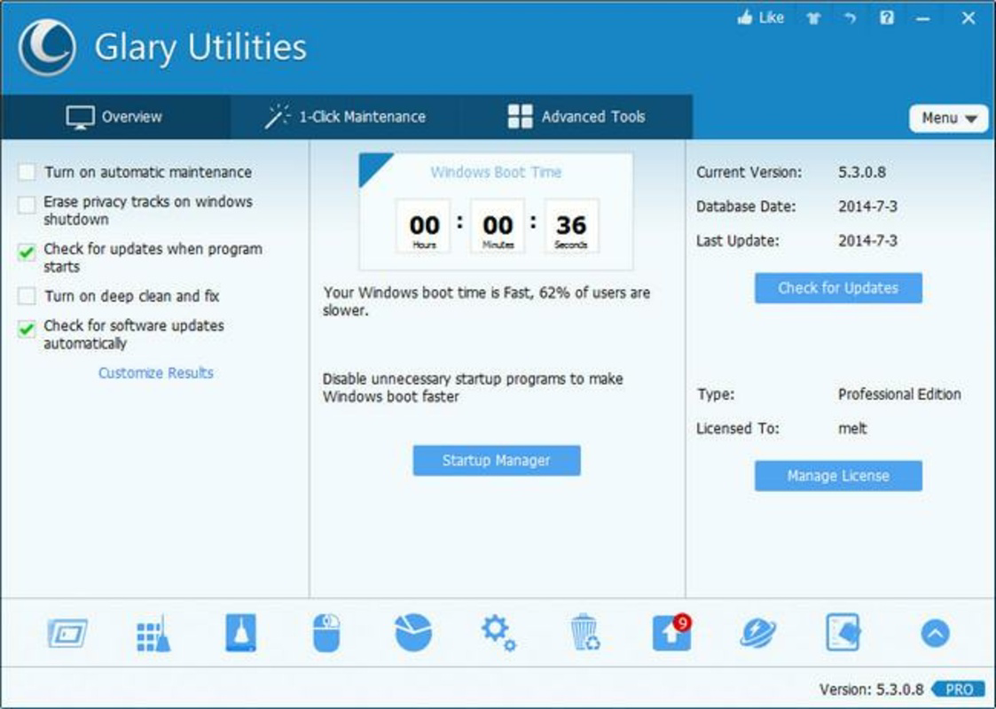 Glary Utilities Pro for PC Windows 6.41.0.45 Download