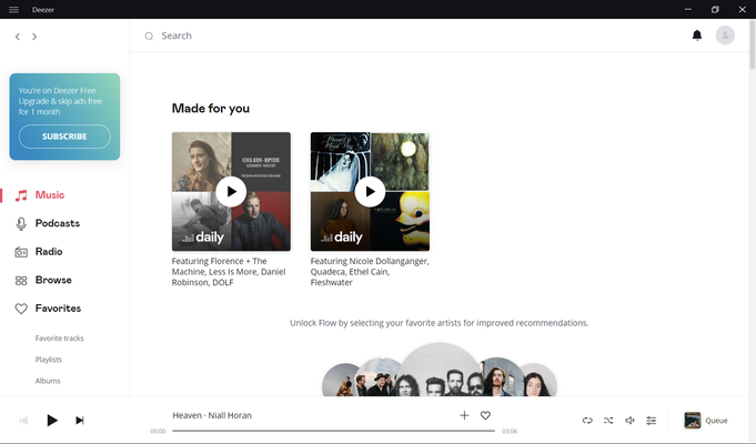 Deezer for PC Windows 7.1.20 Download