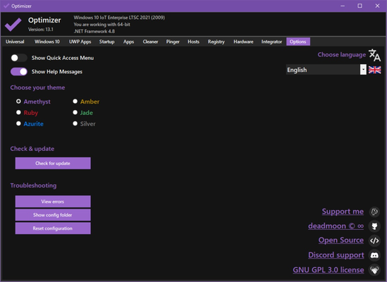 Optimizer for PC Windows 16.7 Download