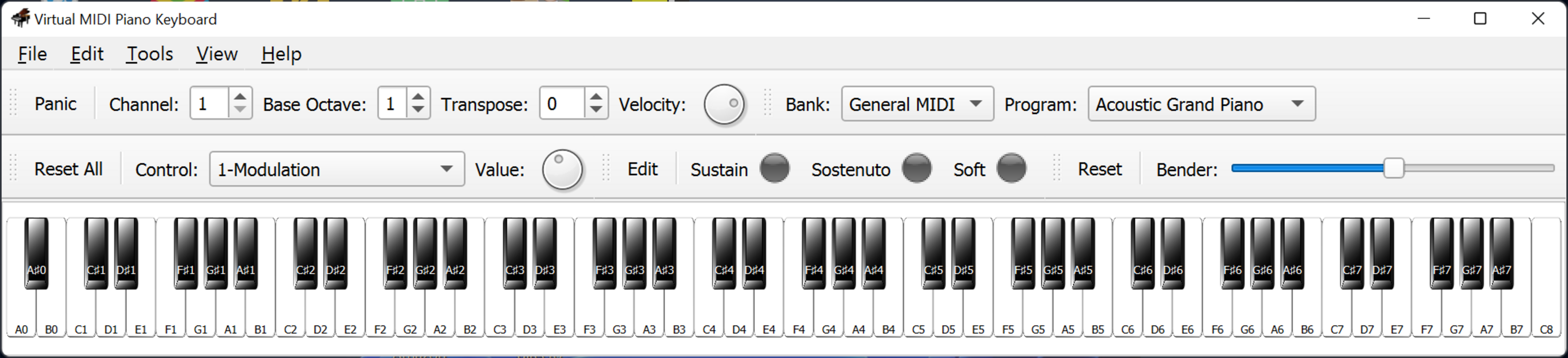 Virtual MIDI Piano Keyboard for PC Windows 0.9.1 Download