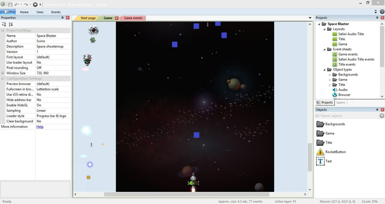 Construct 2 for PC Windows r280 Download