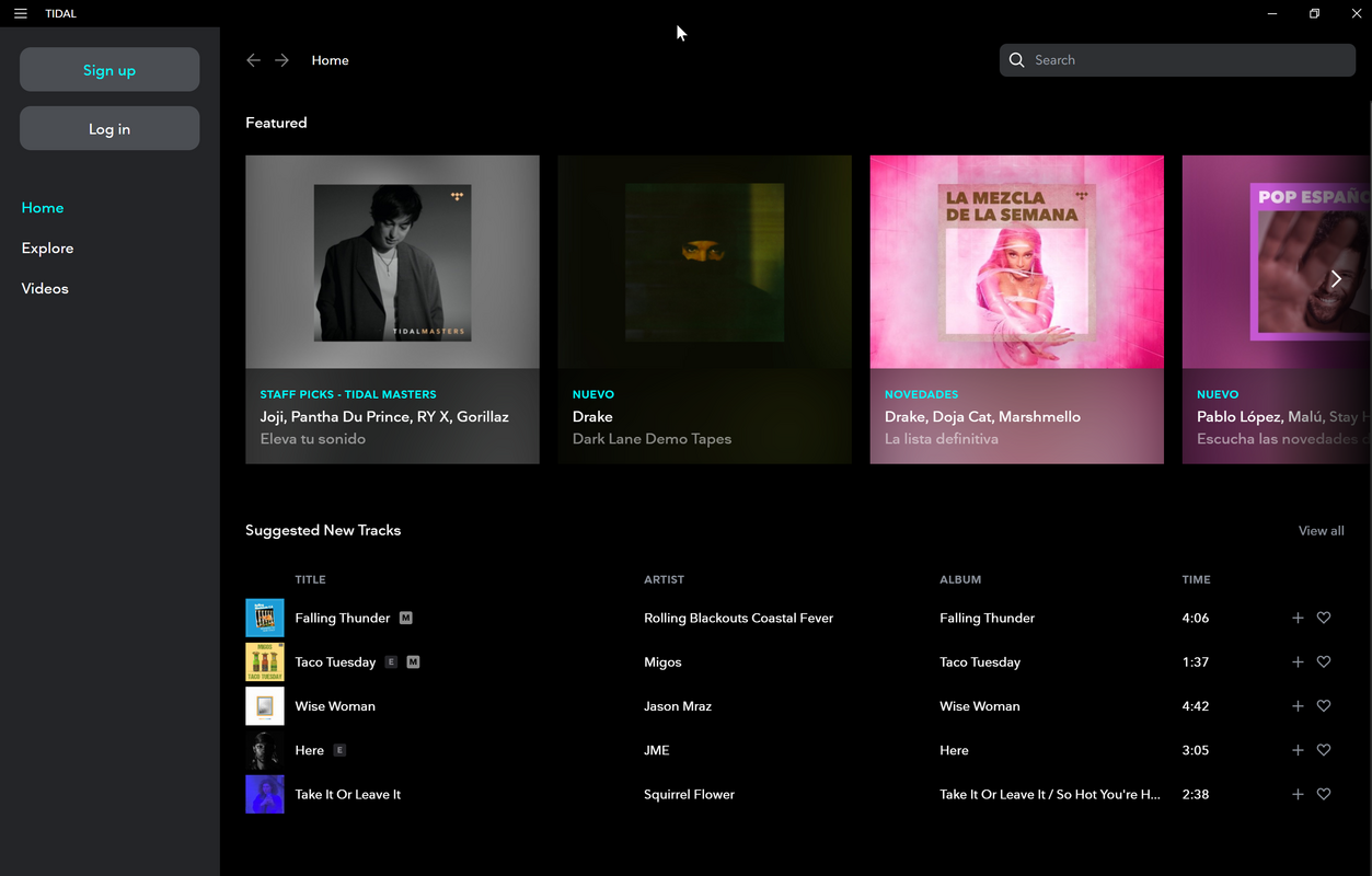 TIDAL Desktop for PC Windows 2.41.3 Download
