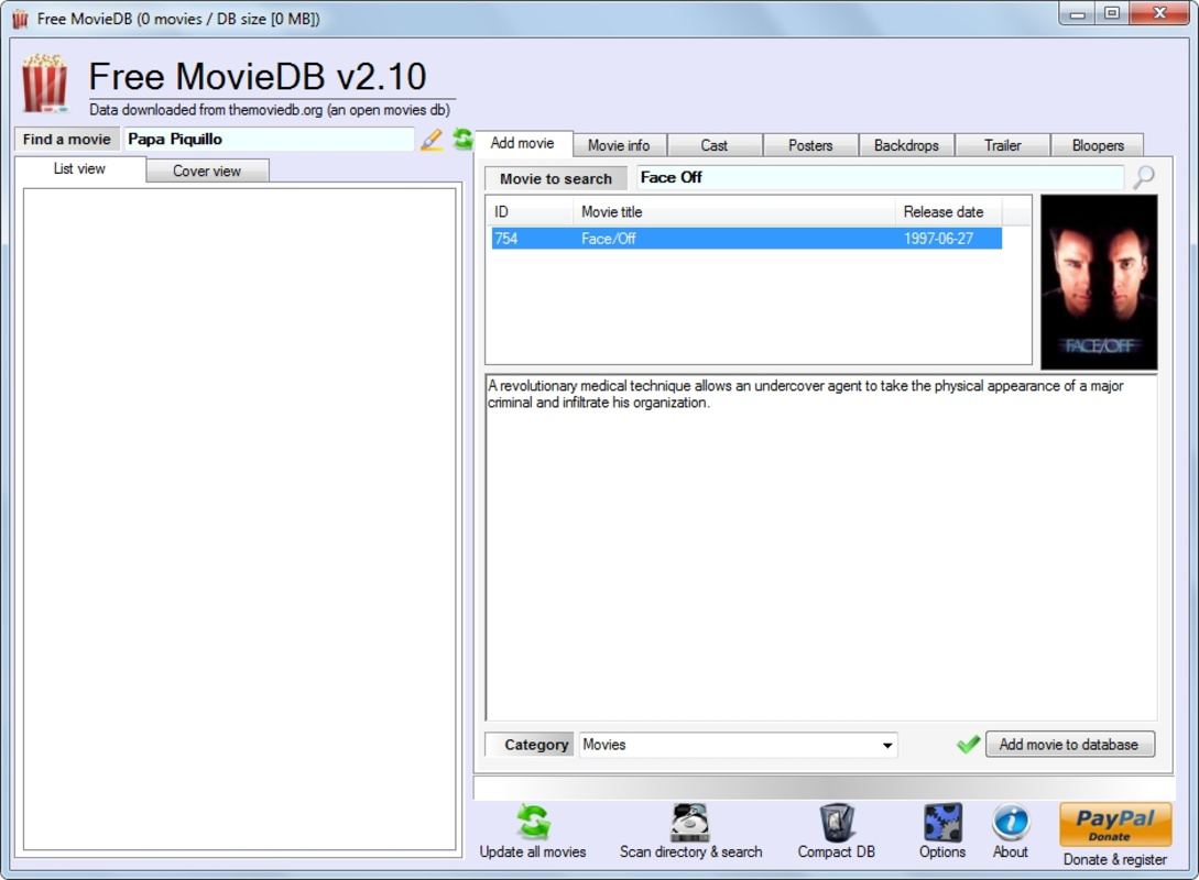 Free MovieDB for PC Windows 7.27 Download