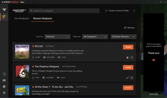 CurseForge for PC Windows 2.258.0.3 Download