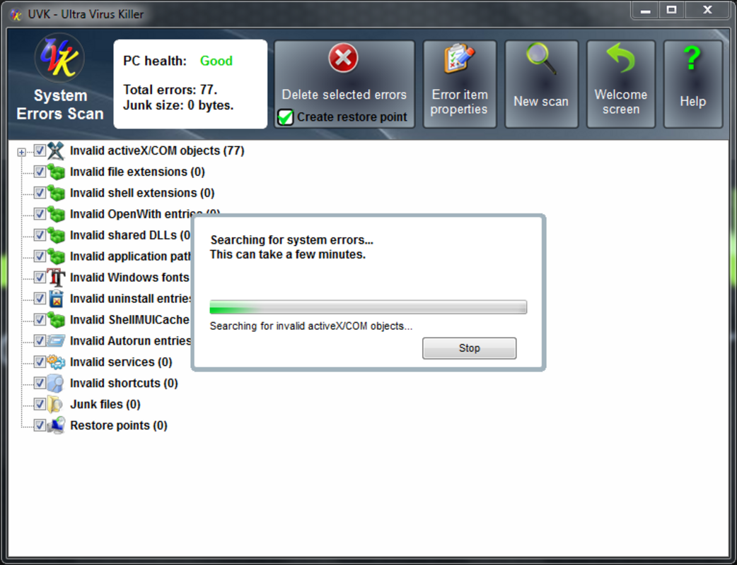 UVK - Ultra Virus Killer for PC Windows 11.10.19.0 Download
