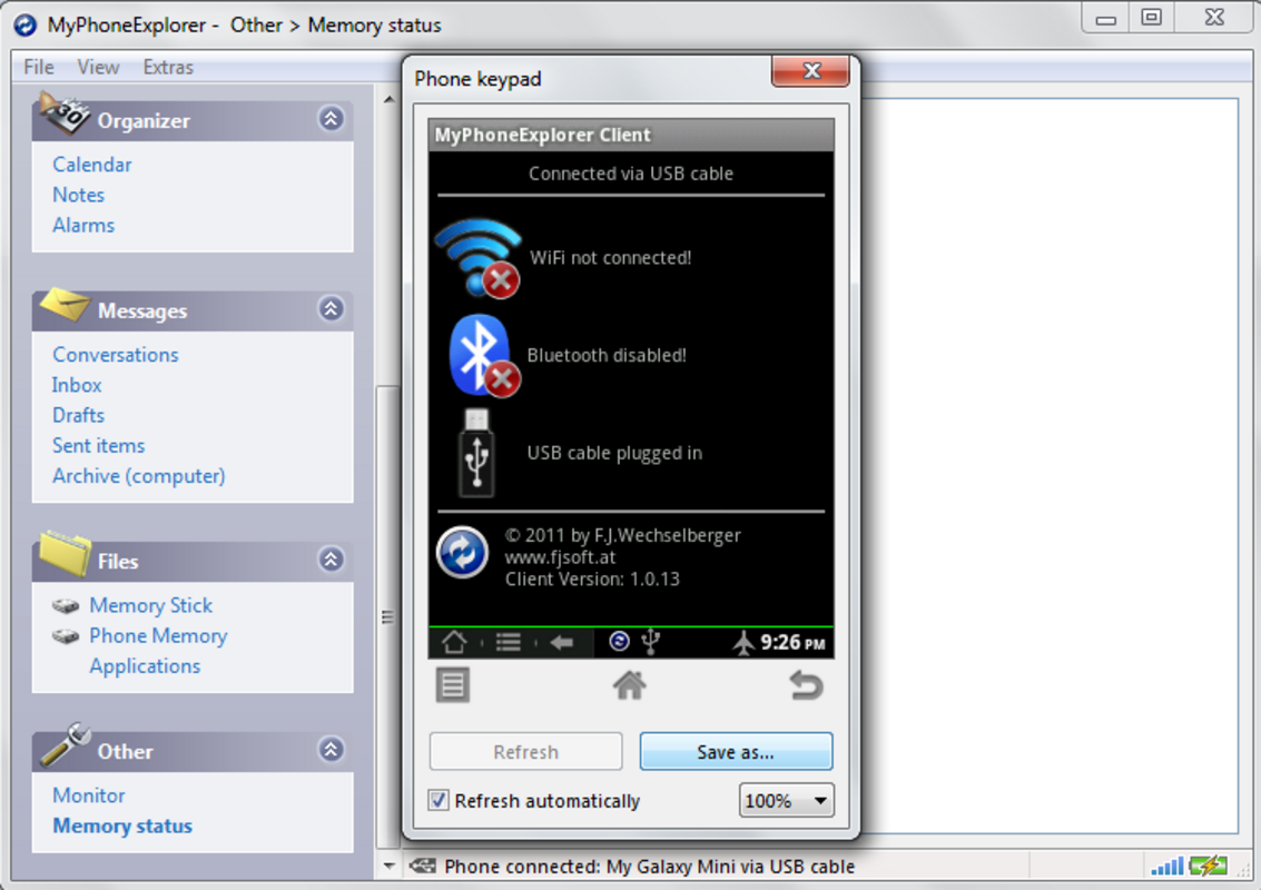MyPhoneExplorer for PC Windows 2.3 Download