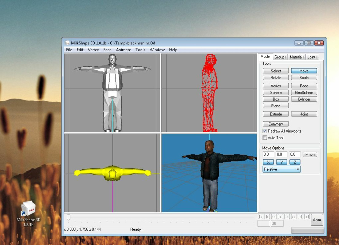 MilkShape 3D for PC Windows 1.8.5 Beta 1 Download