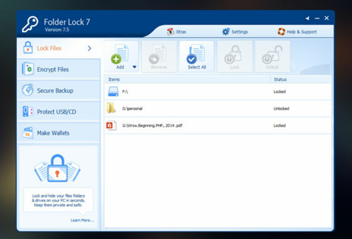 Folder Lock for PC Windows 10.1.9 Download