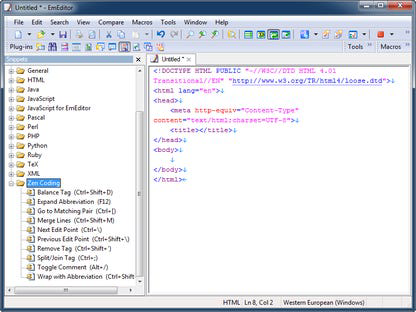 EmEditor Professional (32 bit) for PC Windows 18.9.0 Download