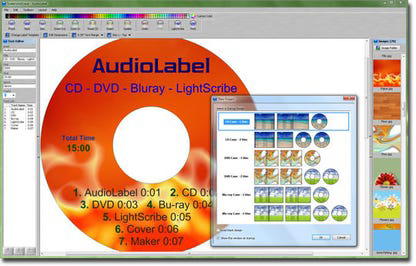 AudioLabel CD/DVD Cover Maker for PC Windows 6.0 build 6 Download
