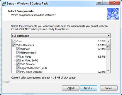 Windows 8 Codecs Pack for PC Windows 1.0 Download