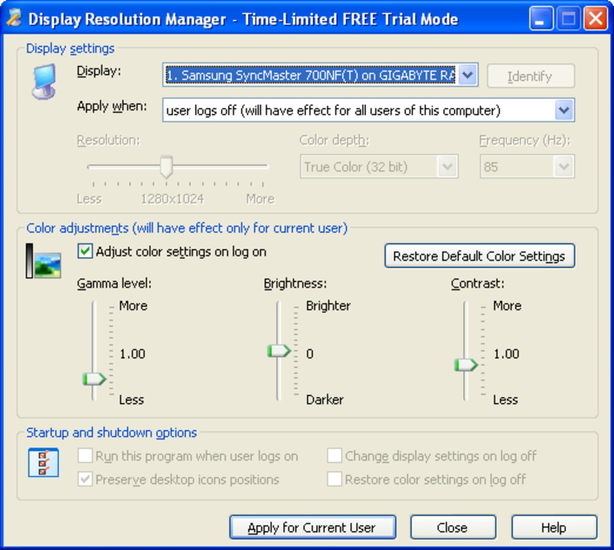 Display Resolution Manager for PC Windows 5.0 Download