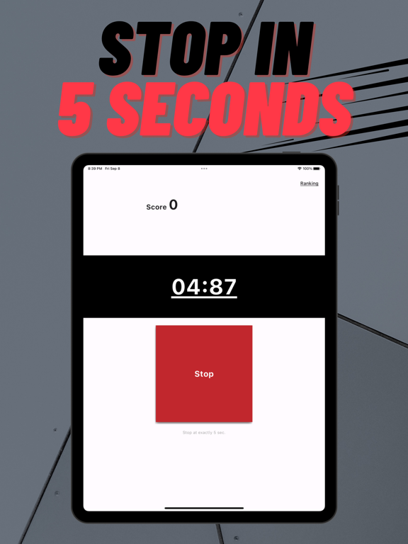 5sec Stopwatch Timer Game App for iOS (iPhone/iPad/iPod touch) - Free ...