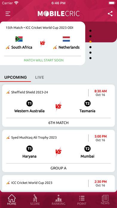 MobileCric for iOS (iPhone/iPad/iPod touch) - Free Download at AppPure