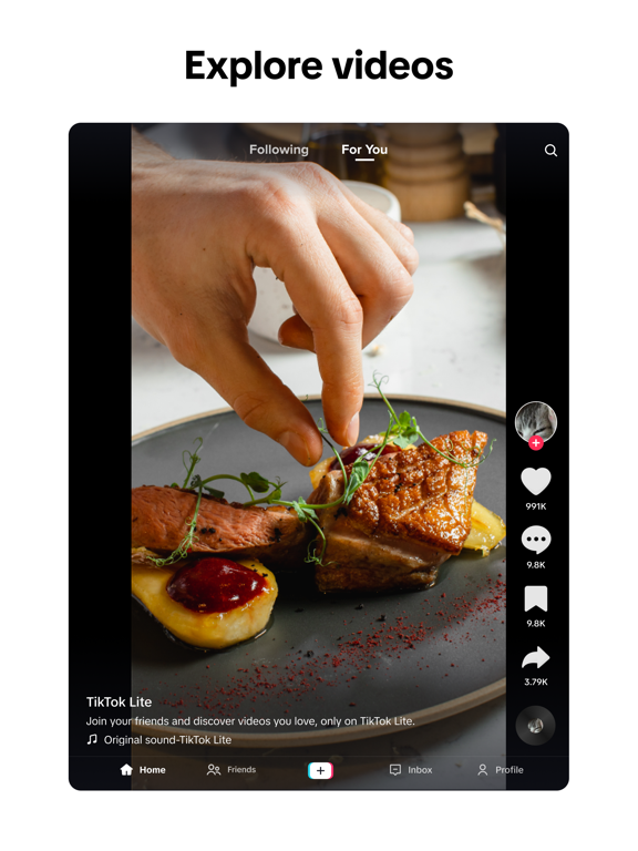 TikTok Lite:explore & soutiens pour iOS (iPhone/iPad/iPod touch ...