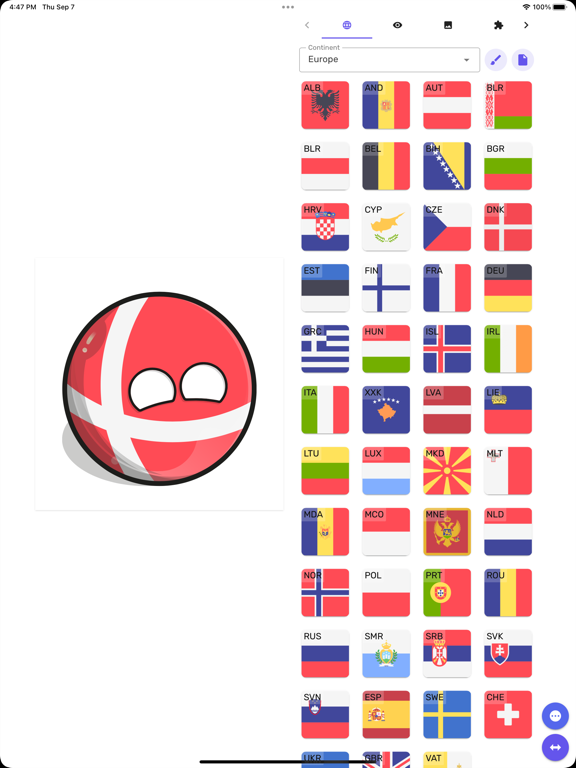 Countryballs Stickers for iOS (iPhone/iPad) - Free Download at AppPure