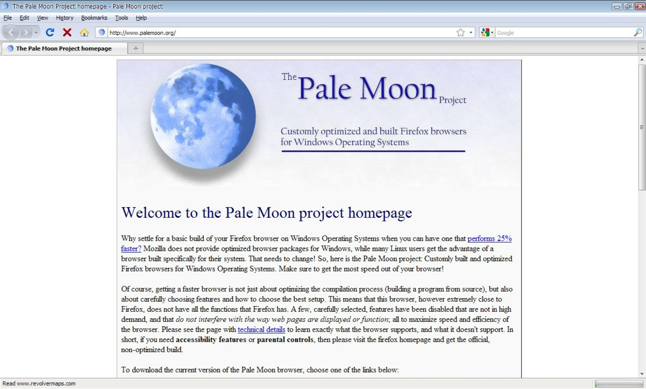 Pale Moon for PC Windows 34.2.2 Download