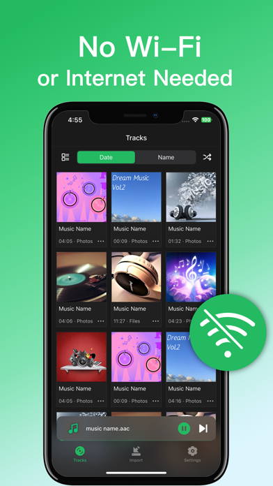 Wave - Offline Music Player for iOS (iPhone/iPod touch) - Free Download ...