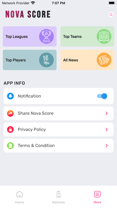 Nova Score - Football Update for iOS (iPhone/iPad/iPod touch) - Free ...