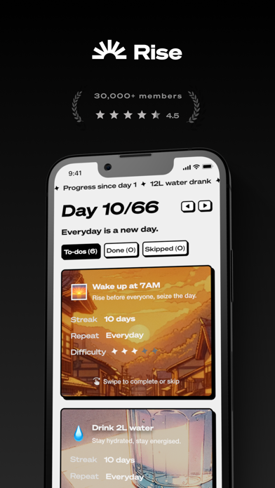 Rise: Life reset in 66 days for iOS (iPhone) - Free Download at AppPure