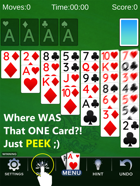 The Original Solitaire + Peek for iOS (iPhone/iPad/iPod touch) - Free ...