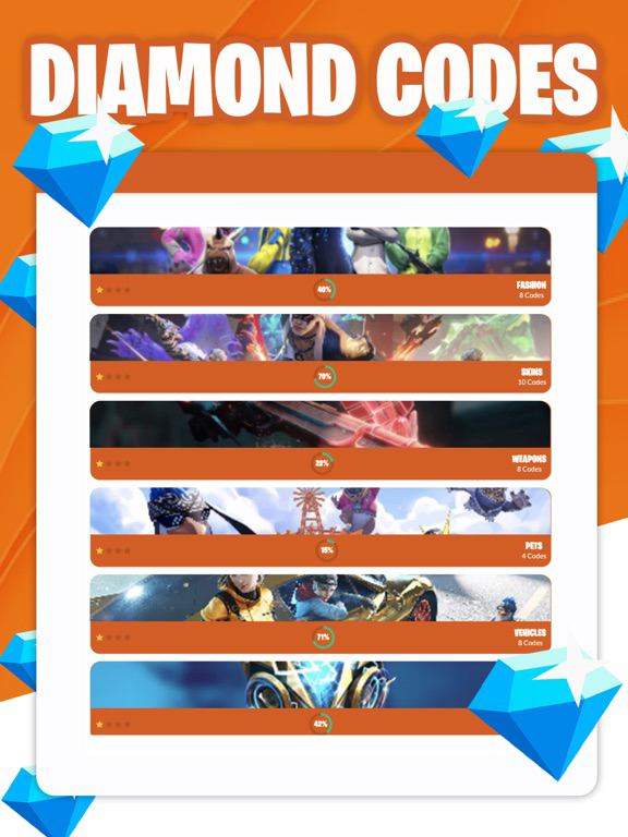 Diamonds Codes for Freefire ® for iOS (iPhone/iPad/iPod touch) - Free ...