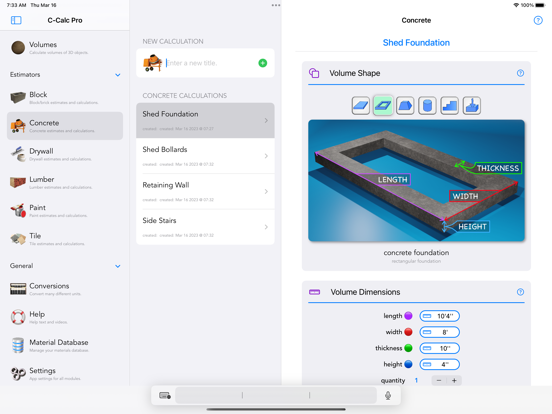 Construction Calc Pro 2 for iOS (iPhone/iPad) Latest Version at $13.99 ...