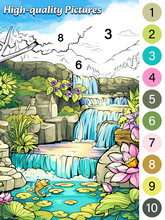 Color Oasis - Color by Number for iOS (iPhone/iPad/iPod touch) - Free ...